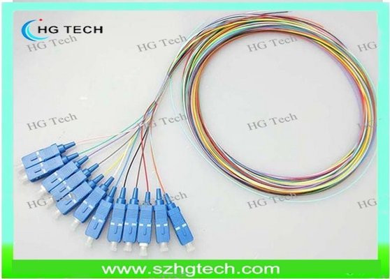 0.9mm Fiber Optical Pigtail SC,12 Colors,g652d fiber optical cable supplier