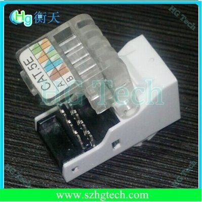 Tooless Type Cat5e Modular Jack, White Color,RJ45 Network Jack supplier