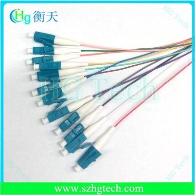 0.9mm Pigtail Fibra Optica LC For Fiber Optic Terminal Box, 12 Colors Fiber Cable supplier