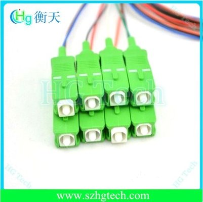 SC apc Pigtail 0.9mm, 12 Colors Fiber Cable,Singlemode Fiber Optical Cable supplier