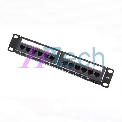 Patch Panel Cat6 12 Port, Black Color, Wall Mount, 110/Krone/Duan IDC supplier