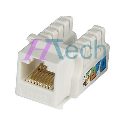 RJ45 UTP Cat6 Keystone Jack, White Color Cat6 Wall Outlet,Dual IDC supplier