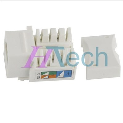 RJ45 UTP Cat6 Keystone Jack, White Color Cat6 Wall Outlet,Dual IDC supplier