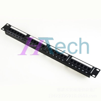 New 1U Patch Panel CAT6 RJ45 UTP 24 Ports With Cable Manager supplier