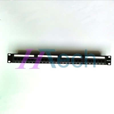Unshielded Krone CAT5E Patch Panel,Black Color, RJ45 Network Patch Panel supplier