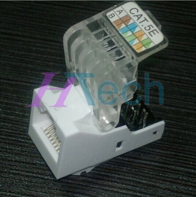 White Color 10Years Warranty CAT5E RJ45 Network Tooless Keystone Jack supplier