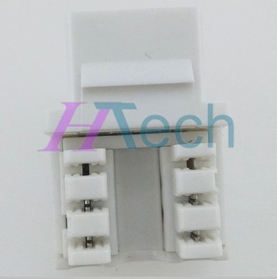 CAT3 6P4C RJ11 Telephone Keystone Jack, White Color, 3U Golden Plating supplier