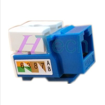 90 Degree UTP Cat6 Keystone Jack,  Dual IDC Cat6 Jack For Cat6 Patch Panel supplier