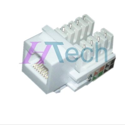 Cat5e RJ45 Jack,Krone IDC,White Color RJ45 Keystone Jack supplier