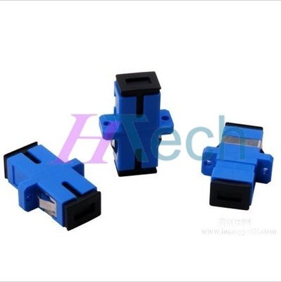 Singlemode Simplex/Duplex SC Fiber Optic Adapter, Blue Color,Black Cover supplier