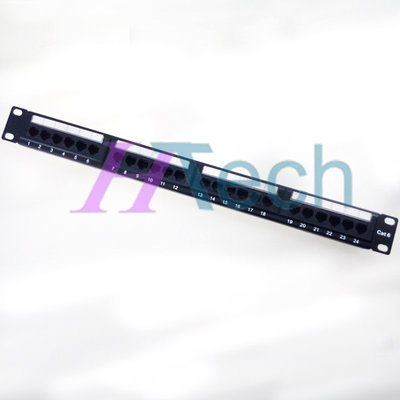UTP RJ45 Cat6 24 Port  Patch Panel,110IDC/Krone IDC/Dual IDC supplier