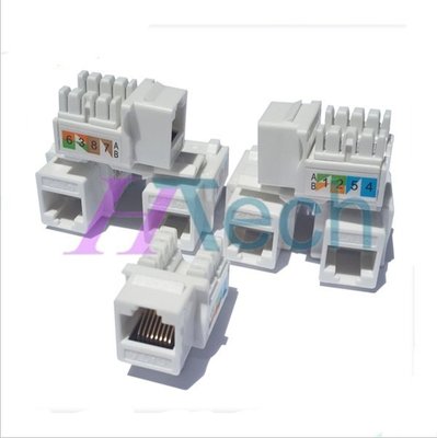 Cat6 8P8C Keystone Jack Dual IDC supplier