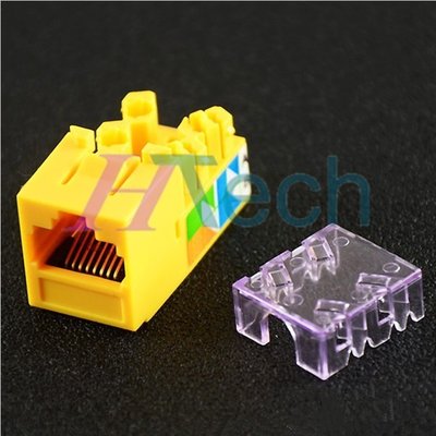 Yellow Color Tooless Cat6 Modular Jack TCL Type supplier
