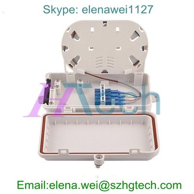 SC Type 4 Port  Fiber Optic Splitter Box Mini FTTH Box supplier