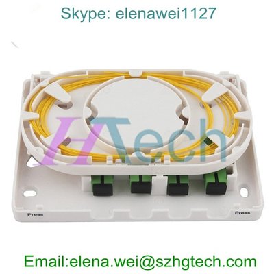 LC 4 Port  Fiber Optic Terminal Box With 4pcs LC Adapter supplier