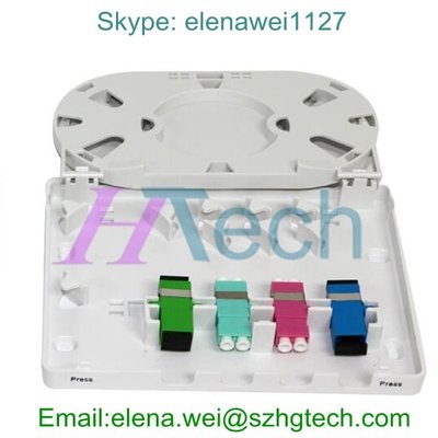 LC 4 Port  Fiber Optic Terminal Box With 4pcs LC Adapter supplier
