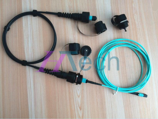 ODVA Waterproof MPO Patch Cord Outdoor MPO Optical Fiber Assembly supplier