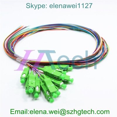 Colorful 12 Core Fiber Optic Pigtail SC 0.9mm supplier