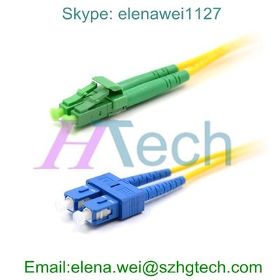 50/125 OM3 SC/LC Optical Patch Cord Aqua Color Jacket supplier