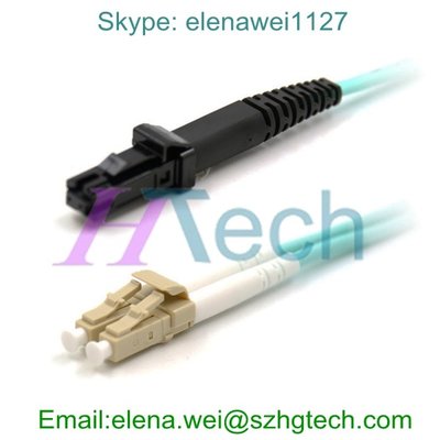 MTRJ-ST OM4 Fiber Optic Cable,Purple Color, LSZH Jacket supplier