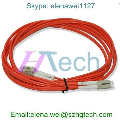 10Meter Multimode Duplex LC-LC Optical Patch Cord 2.0mm Orange Jacket supplier