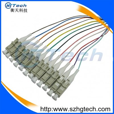 Multimode LC Fiber Pigtail 0.9mm,12Pack of LC pigtail in 12 Colors,LZSH Jacket supplier