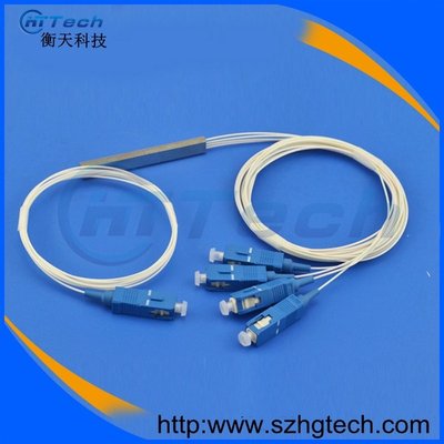 Steel Tube 1*8 PLC Fiber Optic Splitter With SC/UPC Connector,1X8 Fiber Optic PLC Splitter supplier