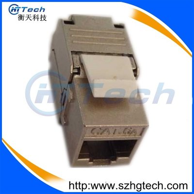 Shielded Cat6A Keystone Jack Tooless Cat6a STP Jack supplier
