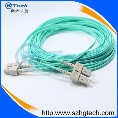SC/SC Fiber Patchlead OM3, PVC/LSZH Jacket,G652D Fiber Optical Cable supplier