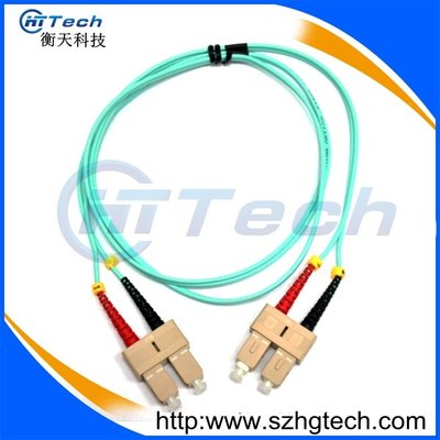 SC/SC Fiber Patchlead OM3, PVC/LSZH Jacket,G652D Fiber Optical Cable supplier