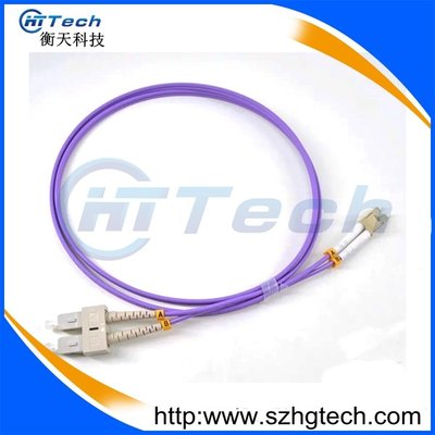 Singlemode Duplex SC/LC Optical Patch Cord Yellow Jacket PVC supplier