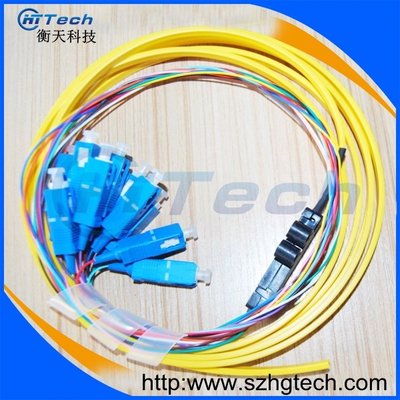Ribbon Optical Fiber Pigtail,SC/LC Fiber Optical Pigtail,Ribbon 12Core Fiber Cable supplier