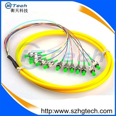 Round Type Singlemode FC/APC Fiber Optic Pigtail 12Fibers 0.9mm supplier