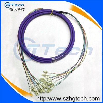 LC-LC 12Core Fiber Optic Patch Cord OS1,OS2,OM3, OM4 supplier