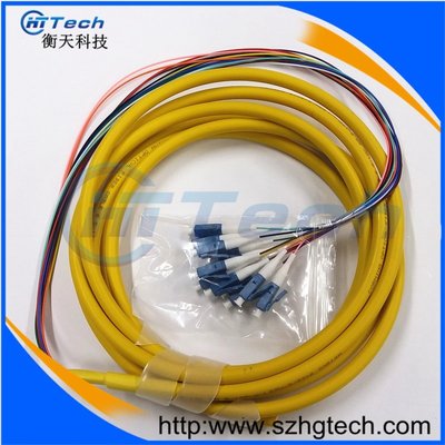 China Manufacturer 12 Cores Bundle 0.9mm 2.0mm Diameter Multi-Fiber Pigtail supplier