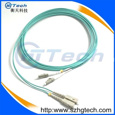 OM3 Duplex Fiber Optic Patchcord Cable SC To LC supplier