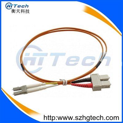 LC-SC 62.5 / 125 MM Duplex 2.0MM 3M Fiber Optic Patch Cable supplier