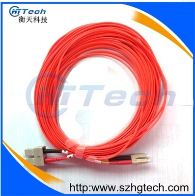 SC / LC 62.5/125 MM Duplex 3.0MM 5M Fiber Optic Patch Cord supplier