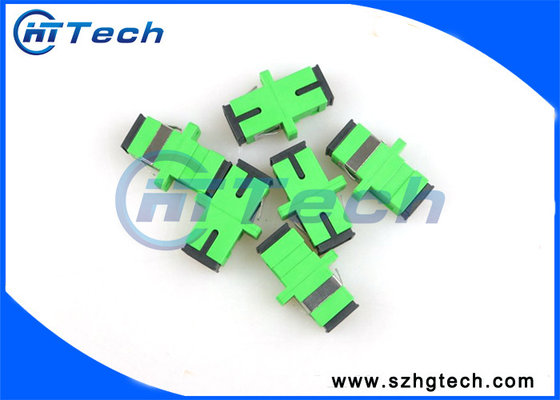 Green Color SC / APC Fiber Optic Adapter Simplex  Low Insert Loss supplier