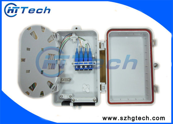 Indoor Loaded 4Port SC / UPC Fiber Optic Terminal Box With Pigtail And Adapter supplier