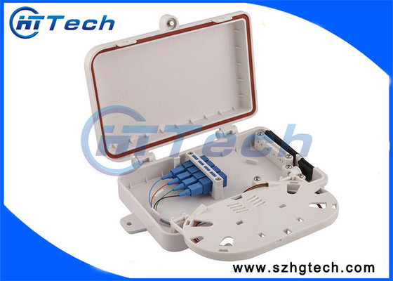 Indoor Loaded 4Port SC / UPC Fiber Optic Terminal Box With Pigtail And Adapter supplier