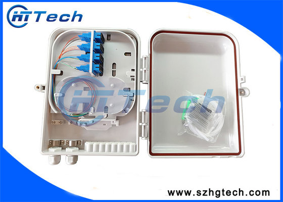 SC APC connector 1x16 PLC Splitter Box , 16Cores Fiber Optical Splitter Box supplier