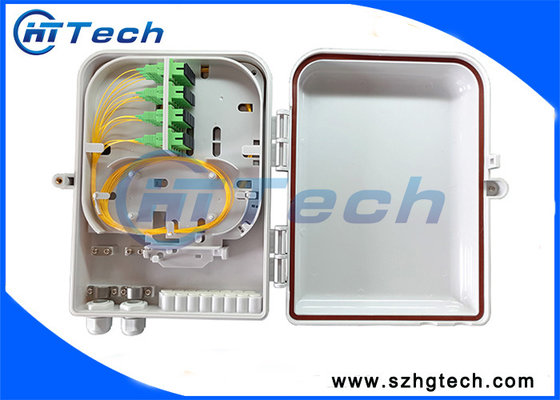 SC APC connector 1x16 PLC Splitter Box , 16Cores Fiber Optical Splitter Box supplier