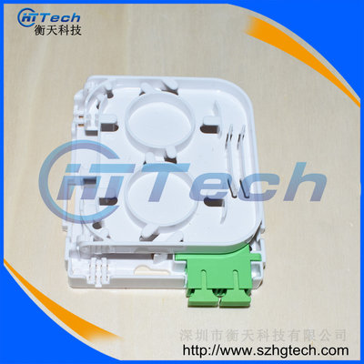 Hua Wei SC / APC 2Cores Fiber Optic Customs Box With Dust Cover supplier
