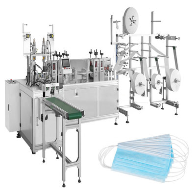 3 Ply Disposable Medical Mask Making Machine Non Woven Material 9 KW