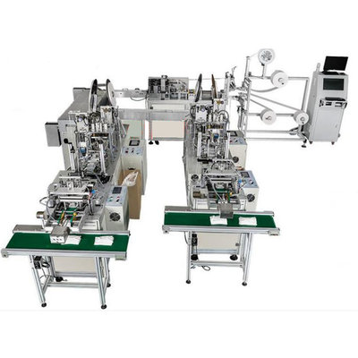 Semi Automatic Face Mask Production Line / Face Mask Manufacturing Machine