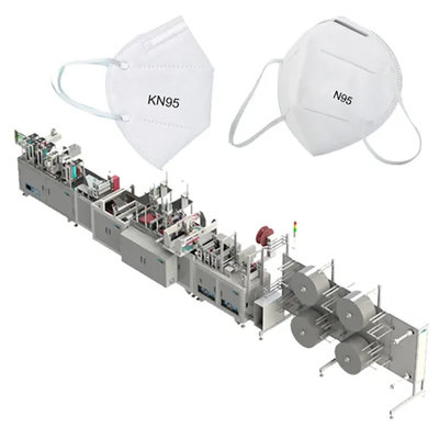 13KW Power N95 Mask Making Machine / Automatic Disposable Mask Machine