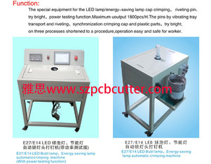 China Bulb Cap Punching Crimping  Machine For E10/E14/E27/B22/E40 supplier