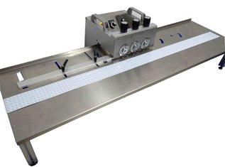 China Blade Moving PCB Depanelizer For LED Panel Strip PCB Cutting Machine supplier