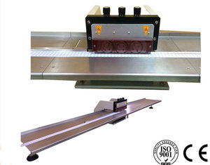 China LED T8 PCB Cutting Machine With Six Blades For Aluminium Panel Strip supplier